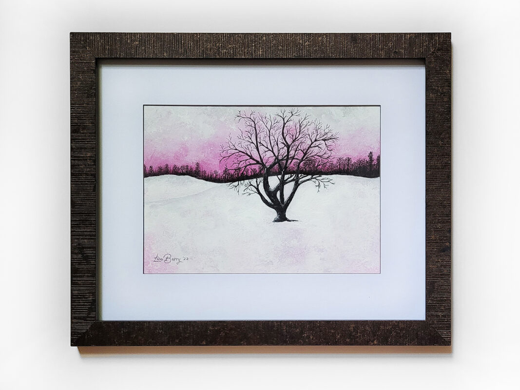 “Midnight Lake” Original Painting – Lisa Barry Art